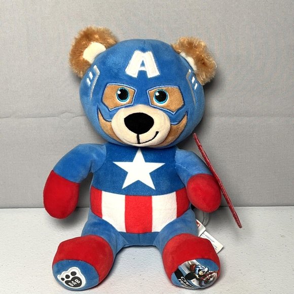 Build-A-Bear | Toys | Build A Bear Captain America Marvel Plush Stuffed ...